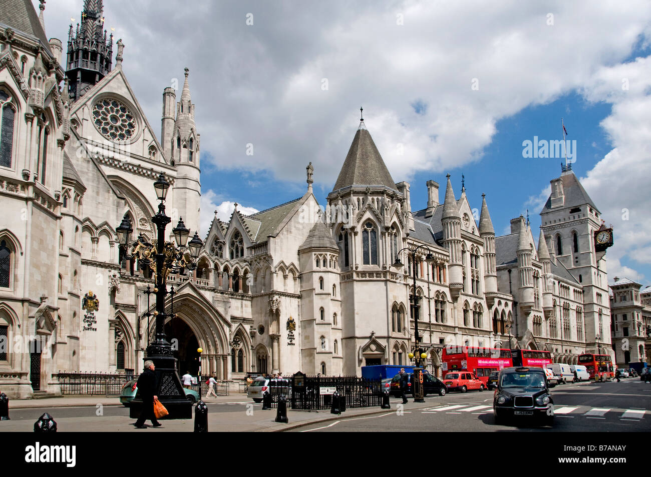London The Royal Courts of Justice the Law courts Strand Fleet Street ...