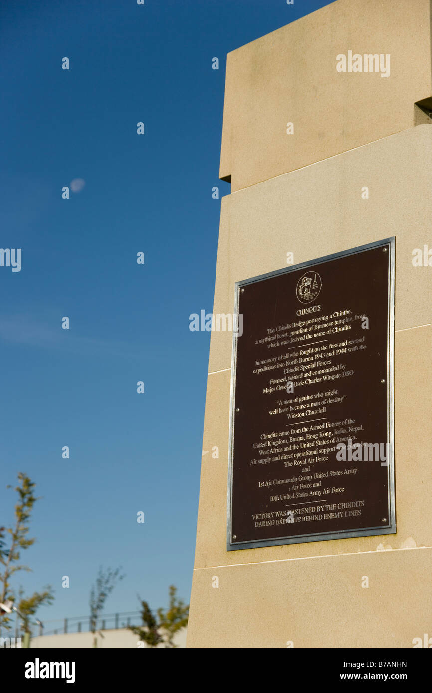 Chindits Memorial at the National Memorial Arboreteum at Alrewas in ...