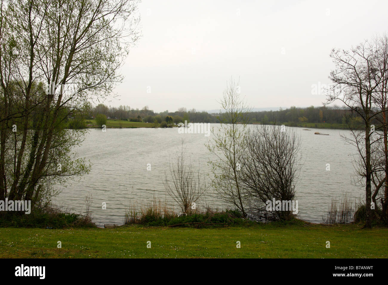 Fendrod Lake, Swansea, West Glamorgan, South Wales, U.K., in Spring ...