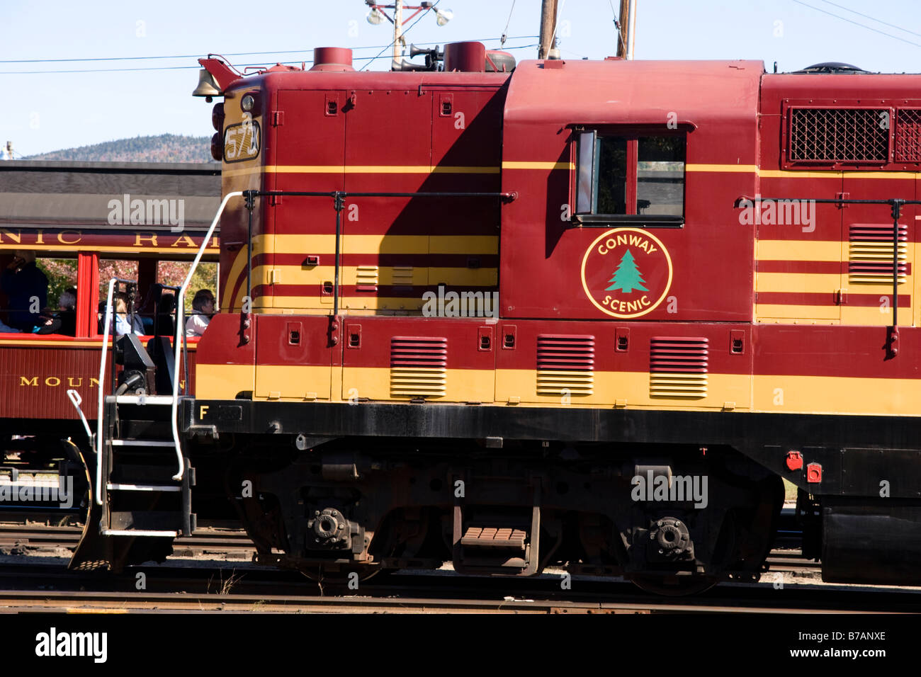 Preserved Diesel locomotive at Conway Scenic Railroad Conway NH New ...