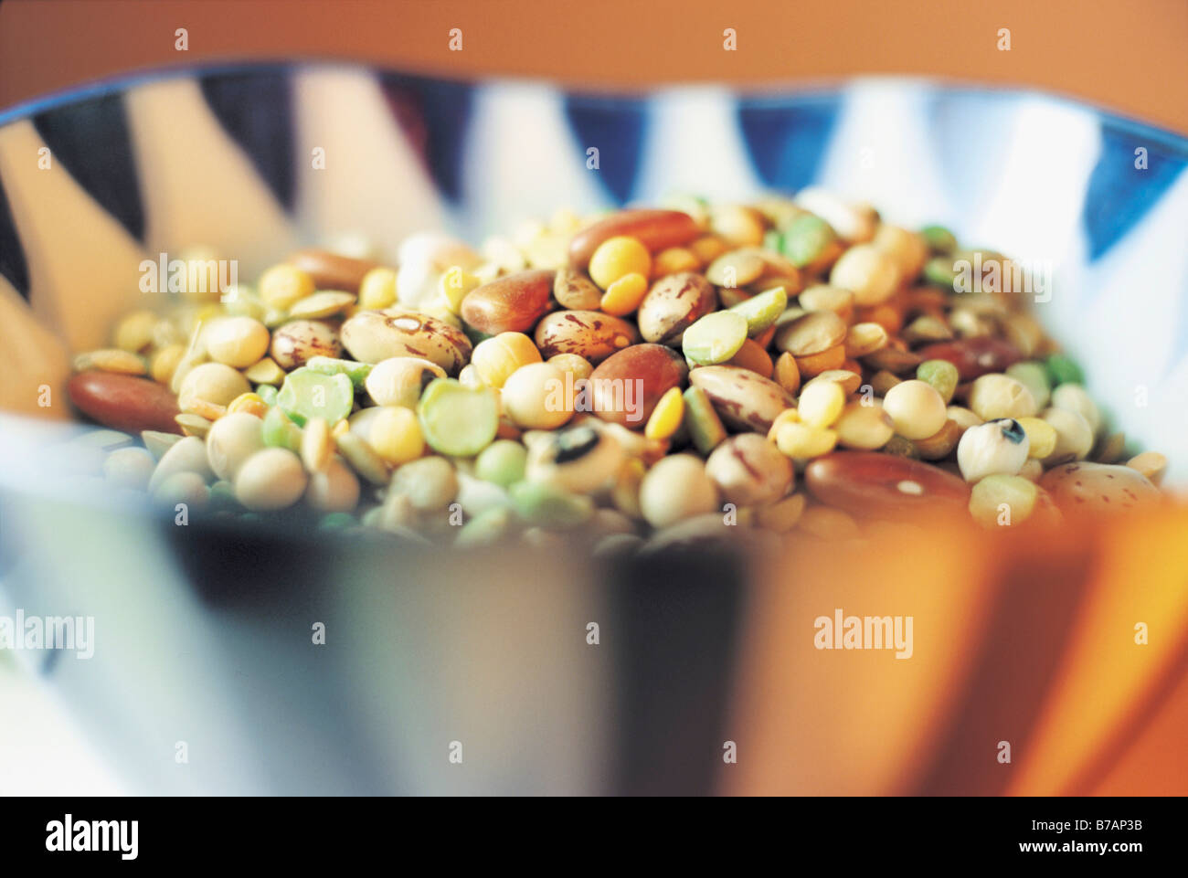 Mixture of beans in a bowl Stock Photo - Alamy