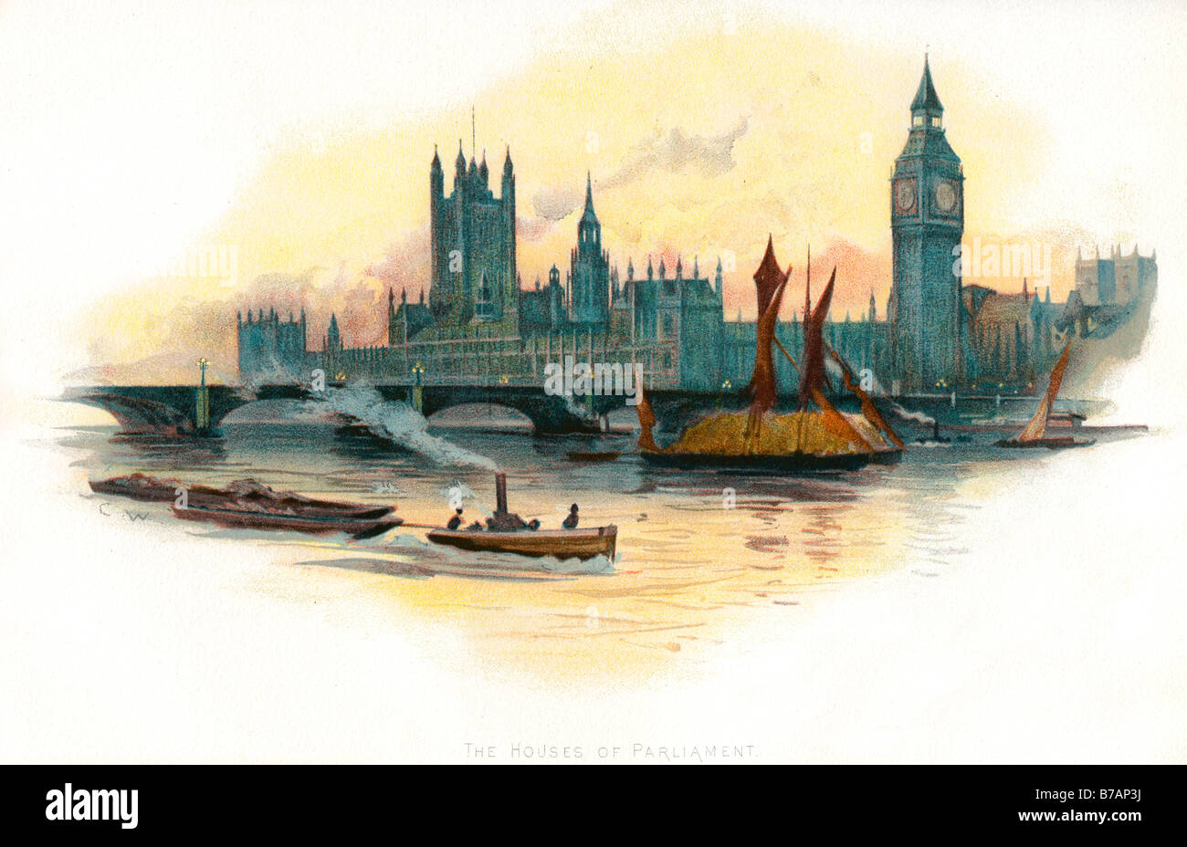 Original houses of parliament hi-res stock photography and images - Alamy