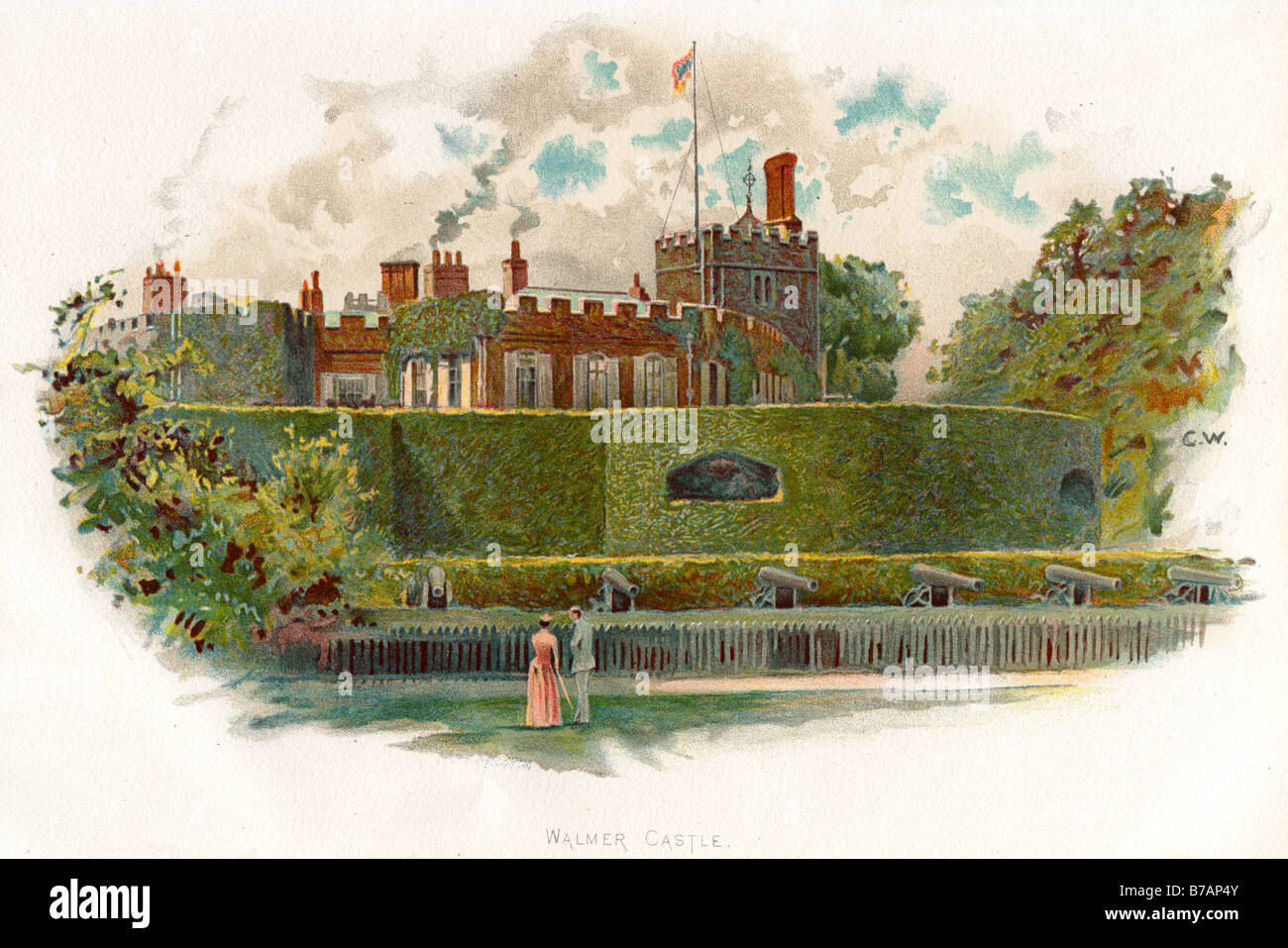 Castle cannon drawing hi-res stock photography and images - Alamy