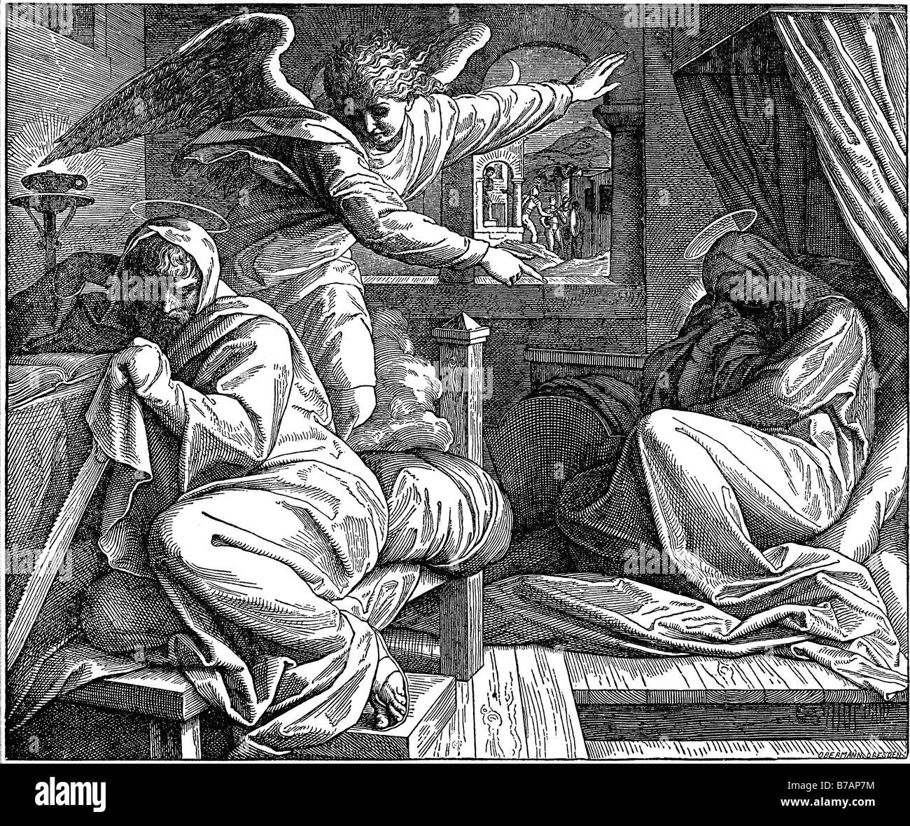 The warning of the angel Stock Photo - Alamy