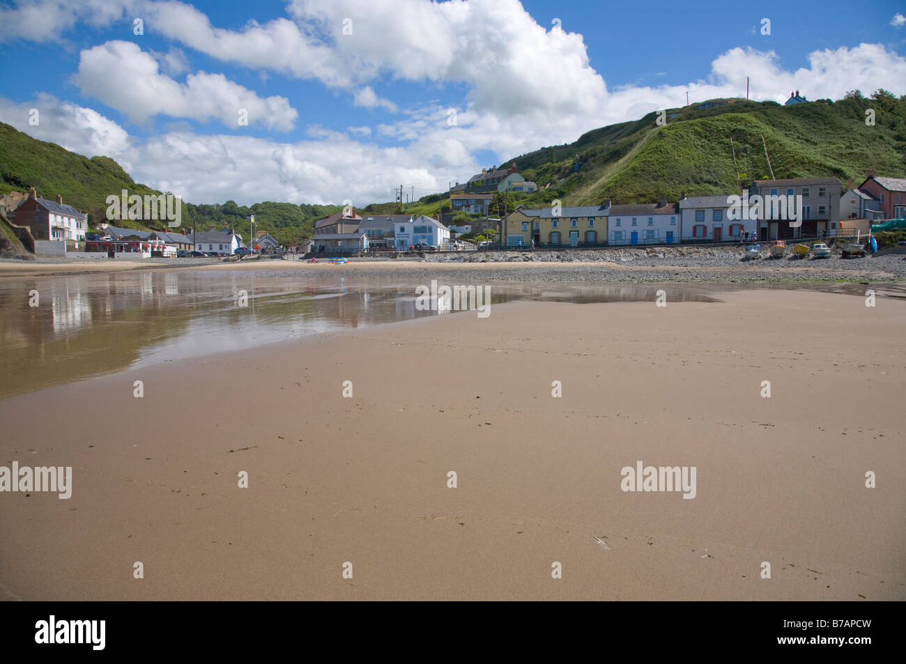Llangrannog Beach Cardiganshire Cardigan bay Wales UK Stock Photo - Alamy