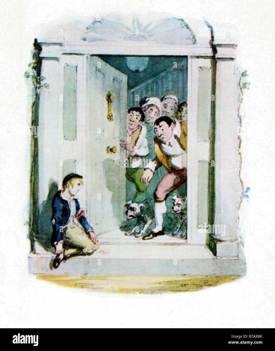 Oliver Twist Found Wounded At Mrs Maylies Door original illustration by ...