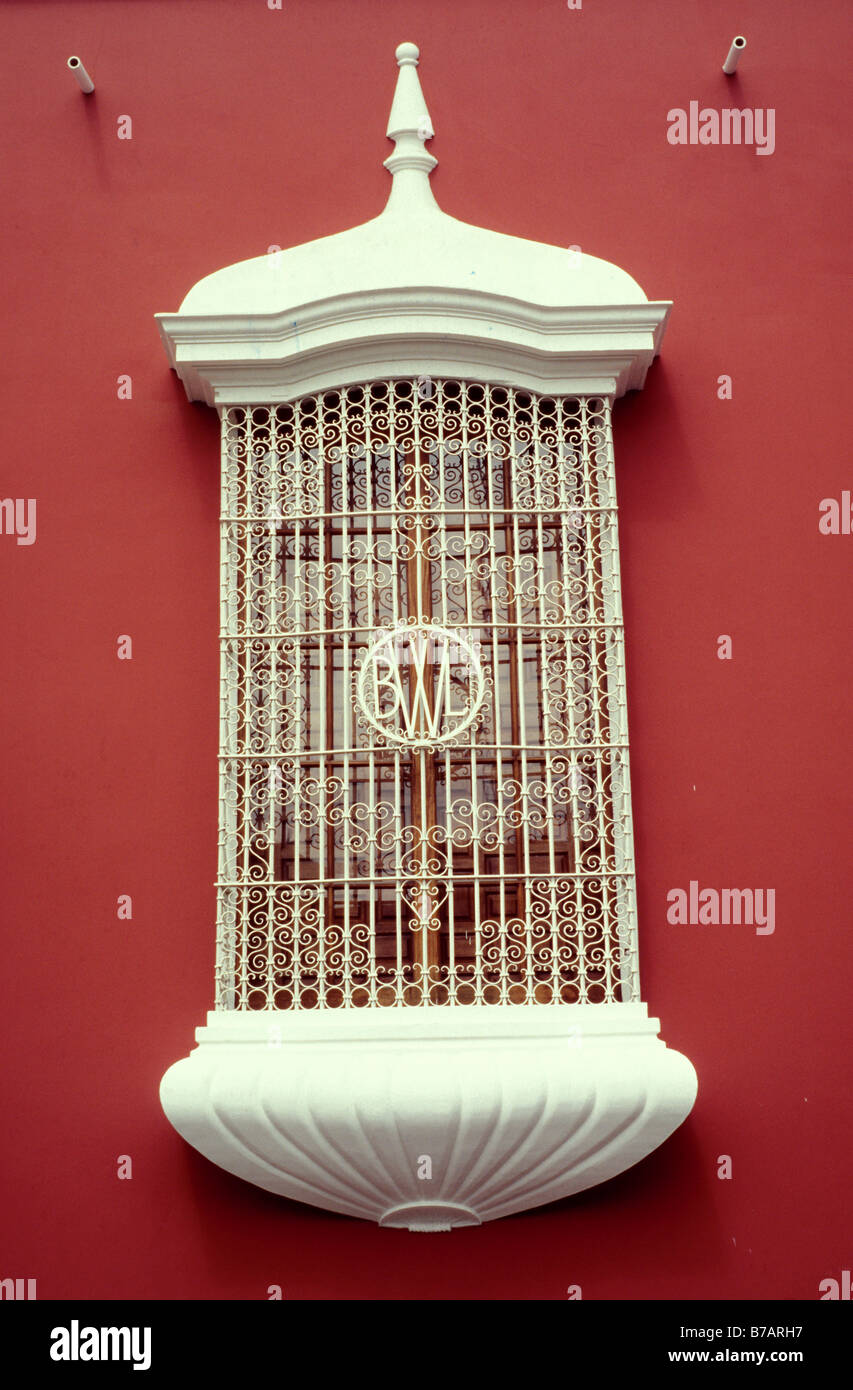 imperial window palacio Iturregui trujillo peru Stock Photo - Alamy