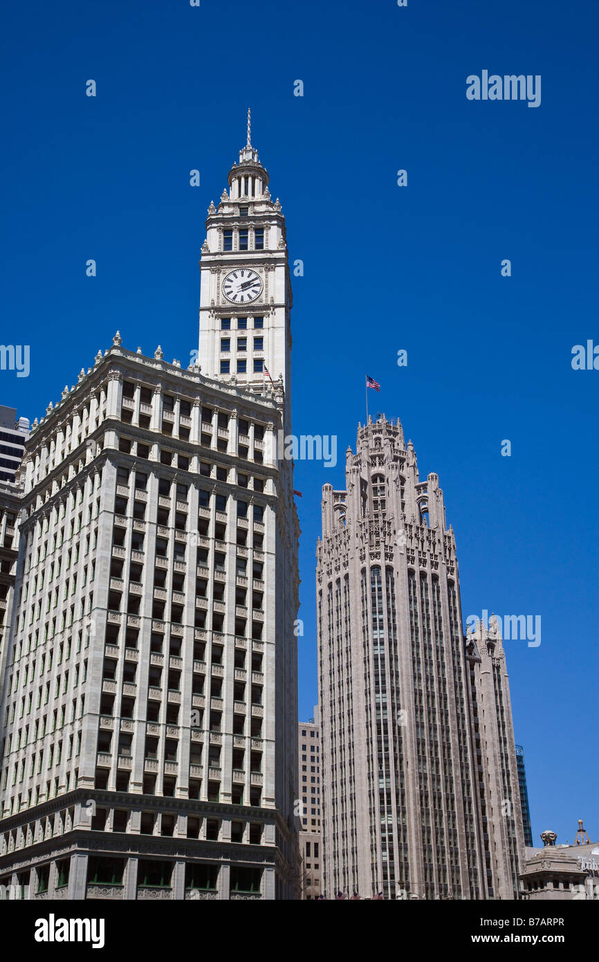 Clock Tower, Chicago, Illinois, USA Stock Photo - Alamy