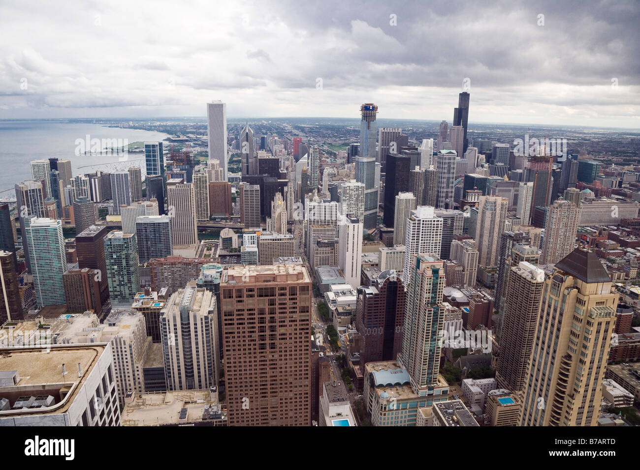 Overview of City, Chicago, Illinois, USA Stock Photo - Alamy