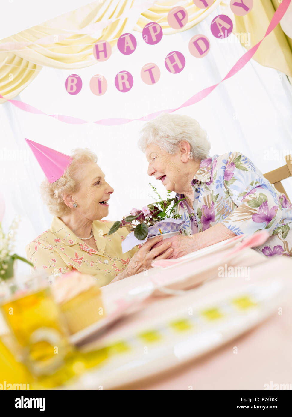 Celebrate party aging happy emotion hi-res stock photography and images ...