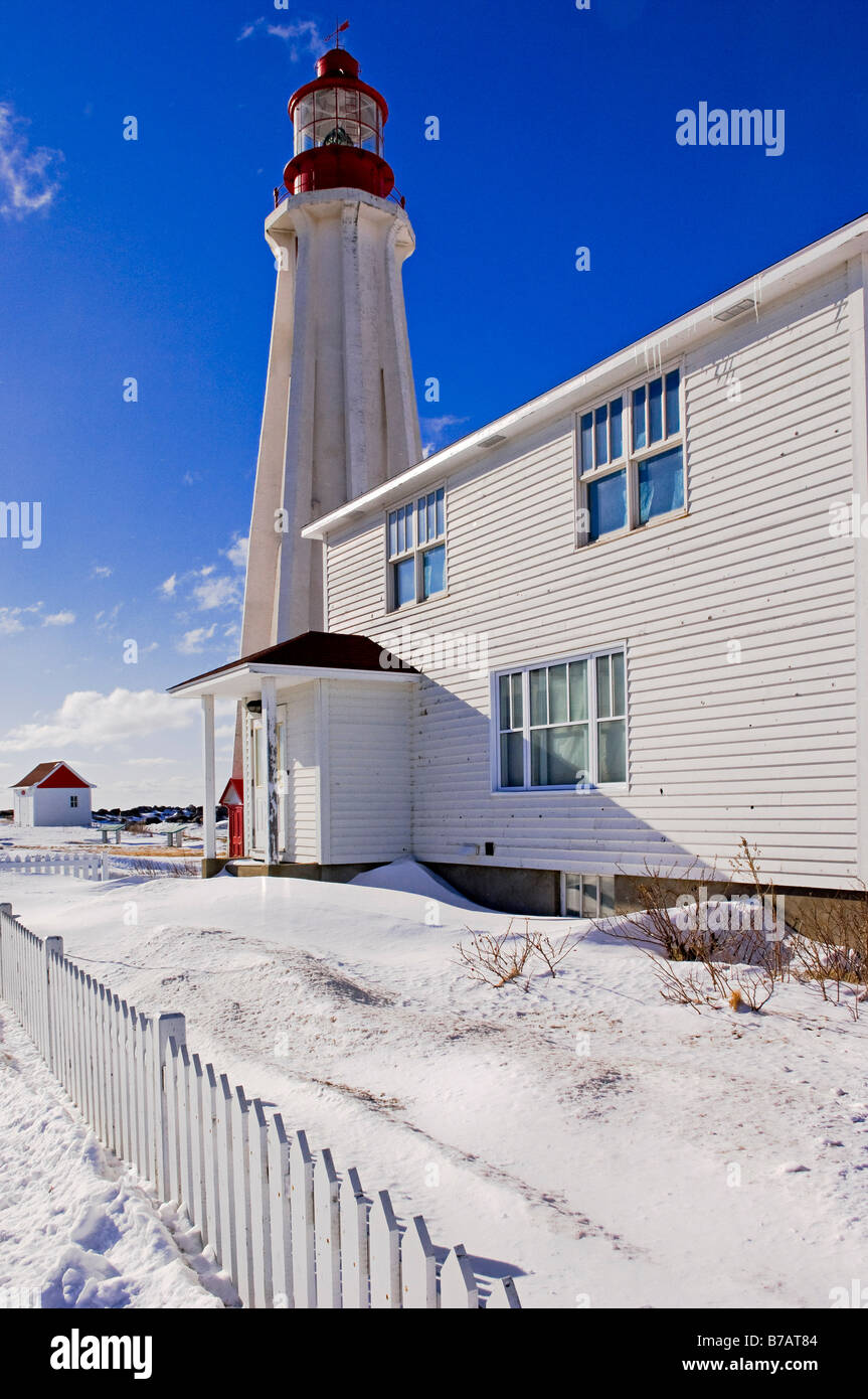 Pointe-au-Pere Lighthouse, Rimouski, Quebec, Canada Stock Photo - Alamy