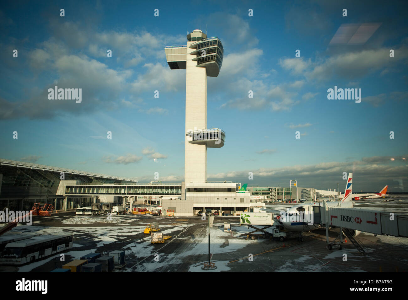 control tower from the John Fitzgerald Kennedy airport from new york ...