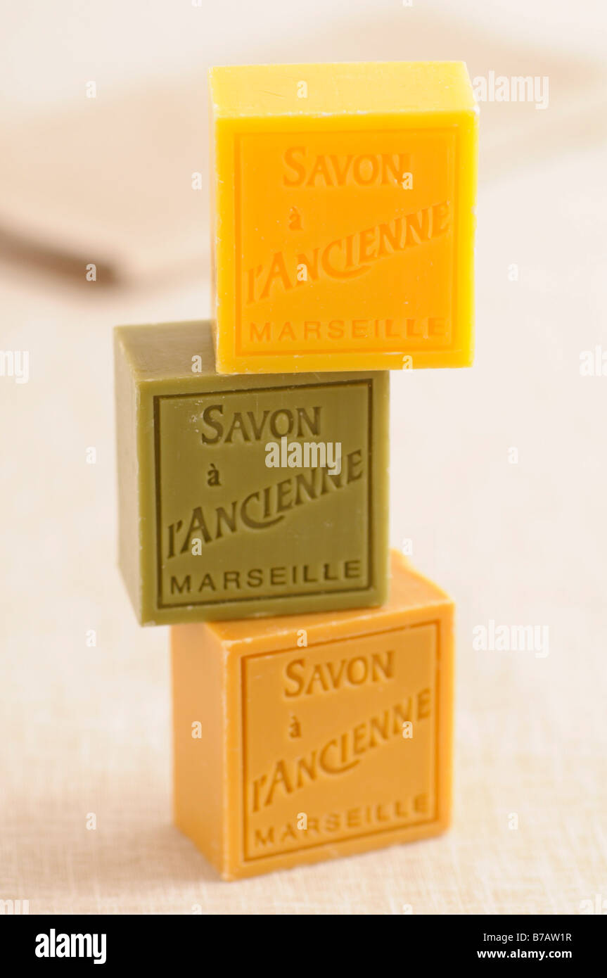 Stacked Bars of Soap Stock Photo - Alamy