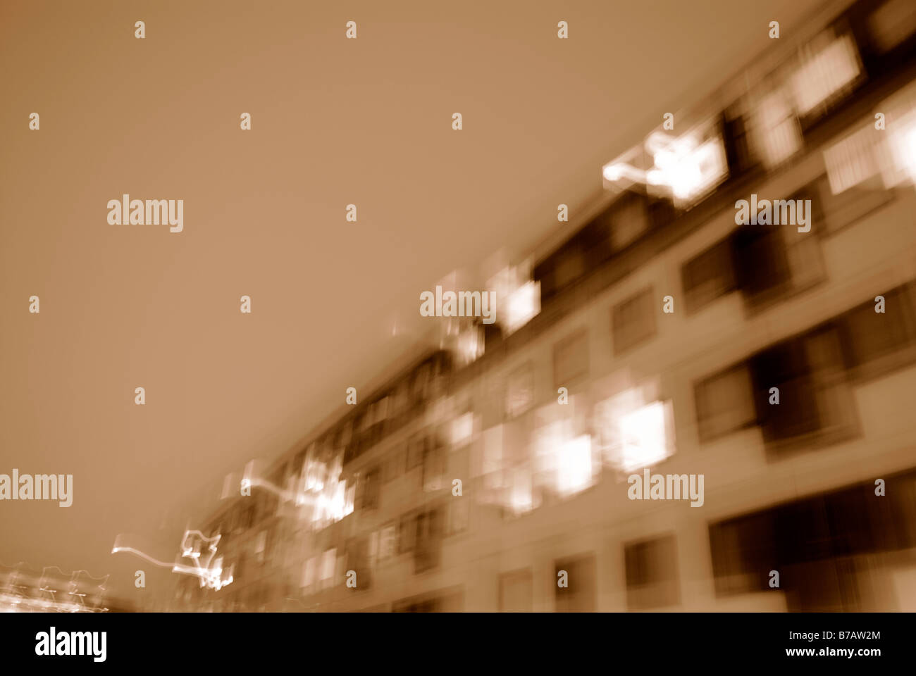 BLURRED APARTMENT BUILDING Stock Photo - Alamy