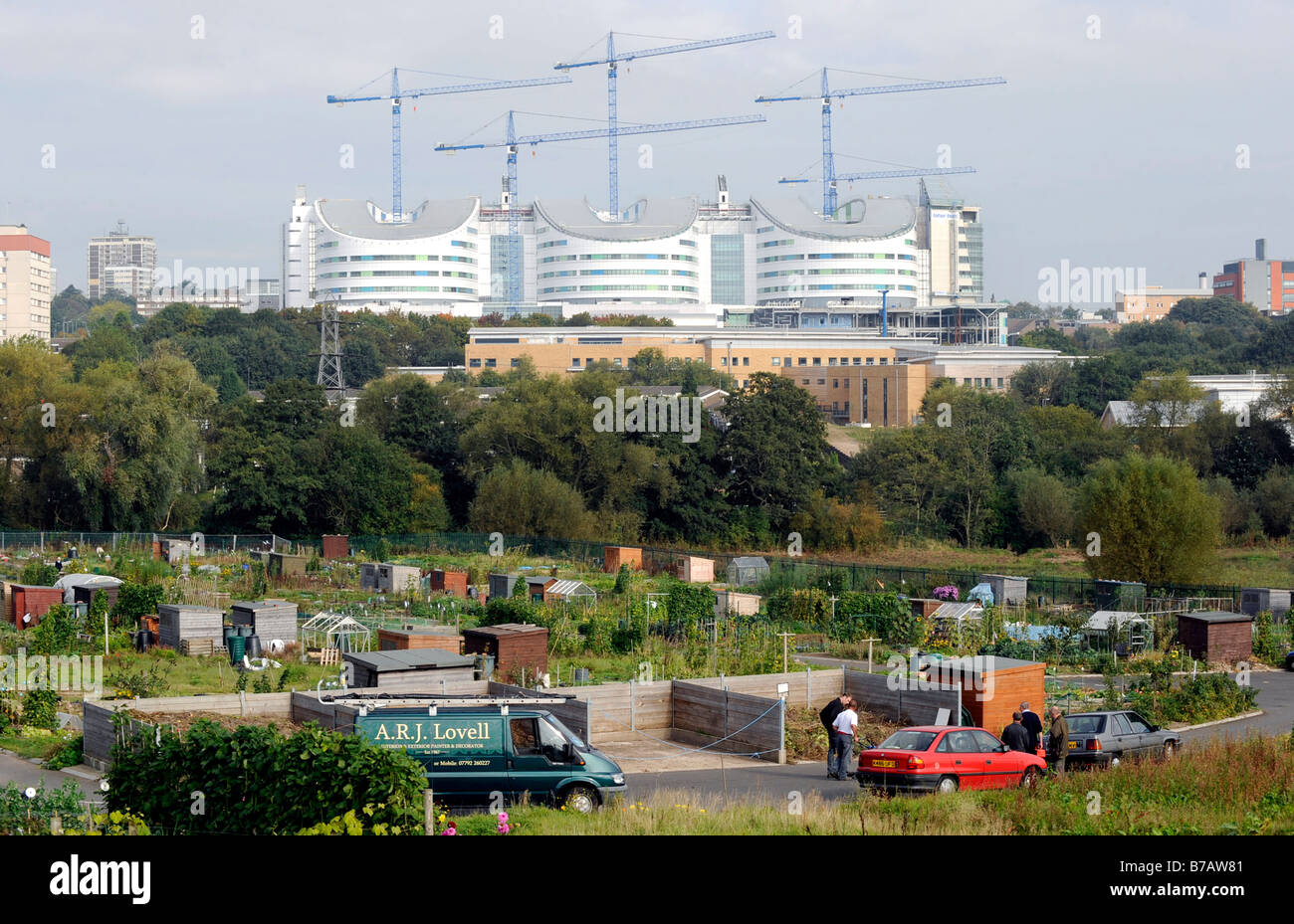 The new Queen Elizabeth Hospital, Edgbaston, Birmingham under ...