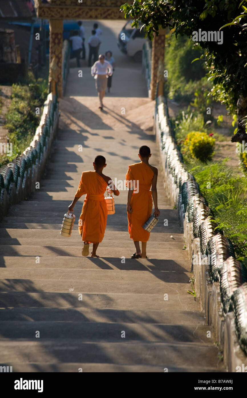 Buddhist monk steps monastery hi-res stock photography and images - Alamy