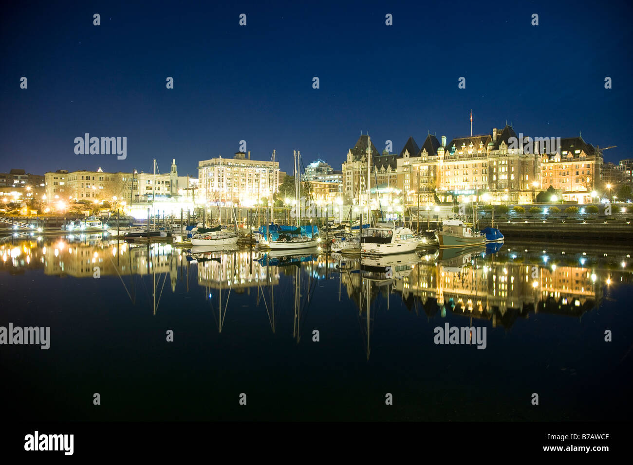 Victoria British Columbia Canada Night High Resolution Stock ...