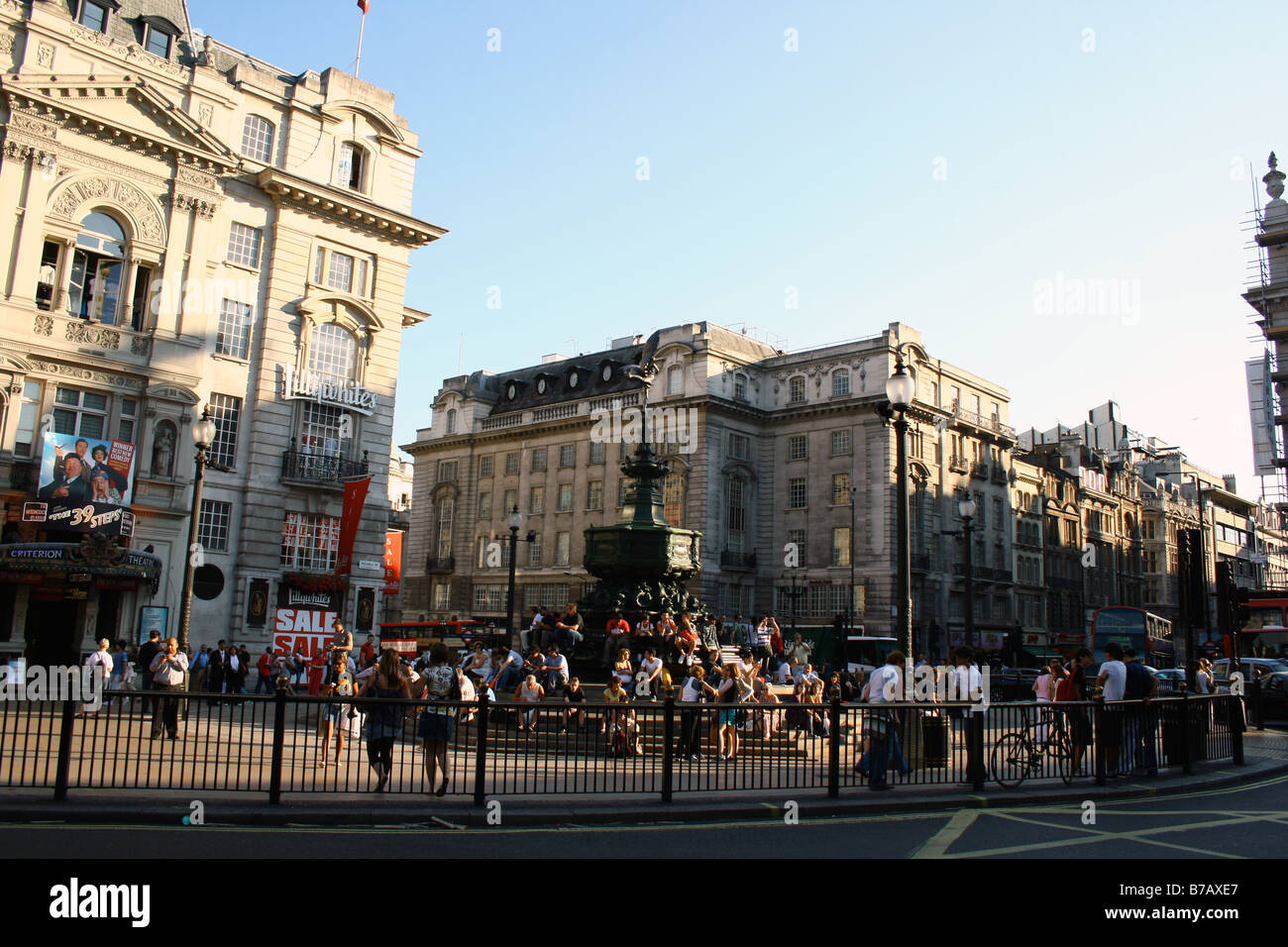 A Summer afternoon at Picadilly Circus, London, England, UK Stock Photo ...