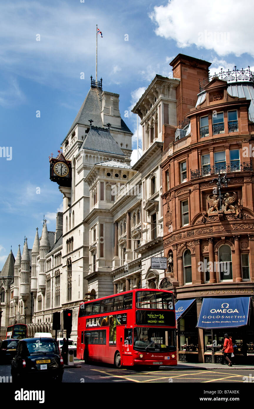 London The Royal Courts of Justice the Law courts Strand Fleet Street ...