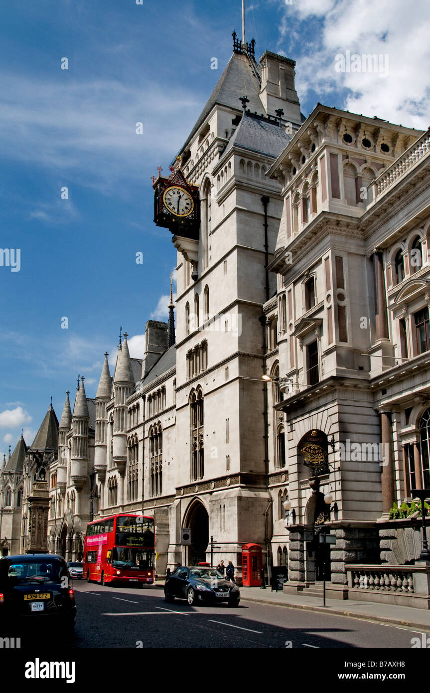 London The Royal Courts of Justice the Law courts Strand Fleet Street ...