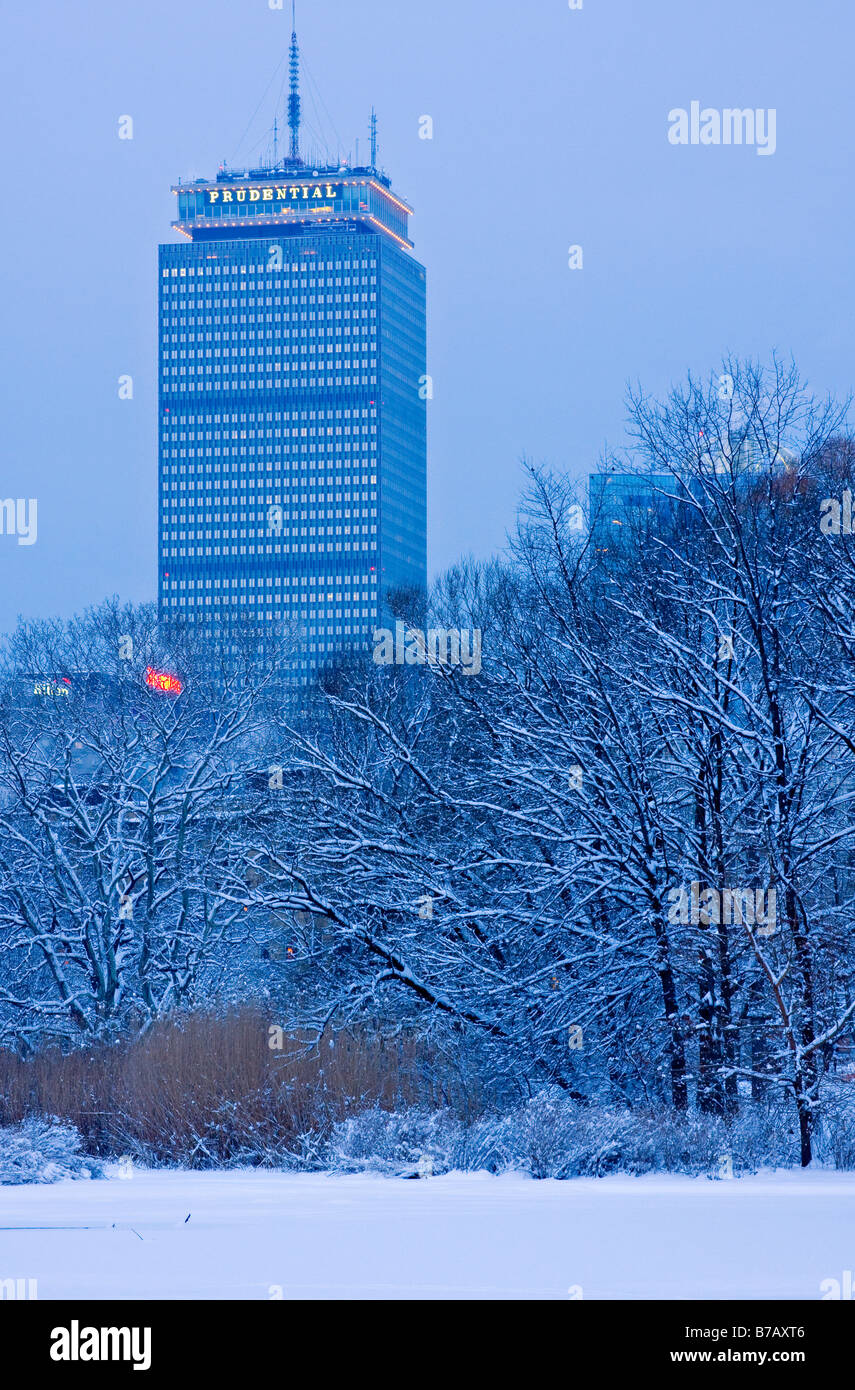 Prudential Tower Boston, Massachusetts in Winter Stock Photo - Alamy