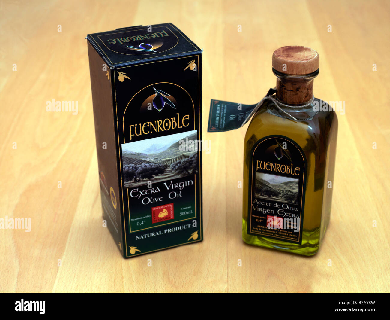 Extra Virgin Spanish Olive Oil from Sierra de Segura Spain Stock Photo ...