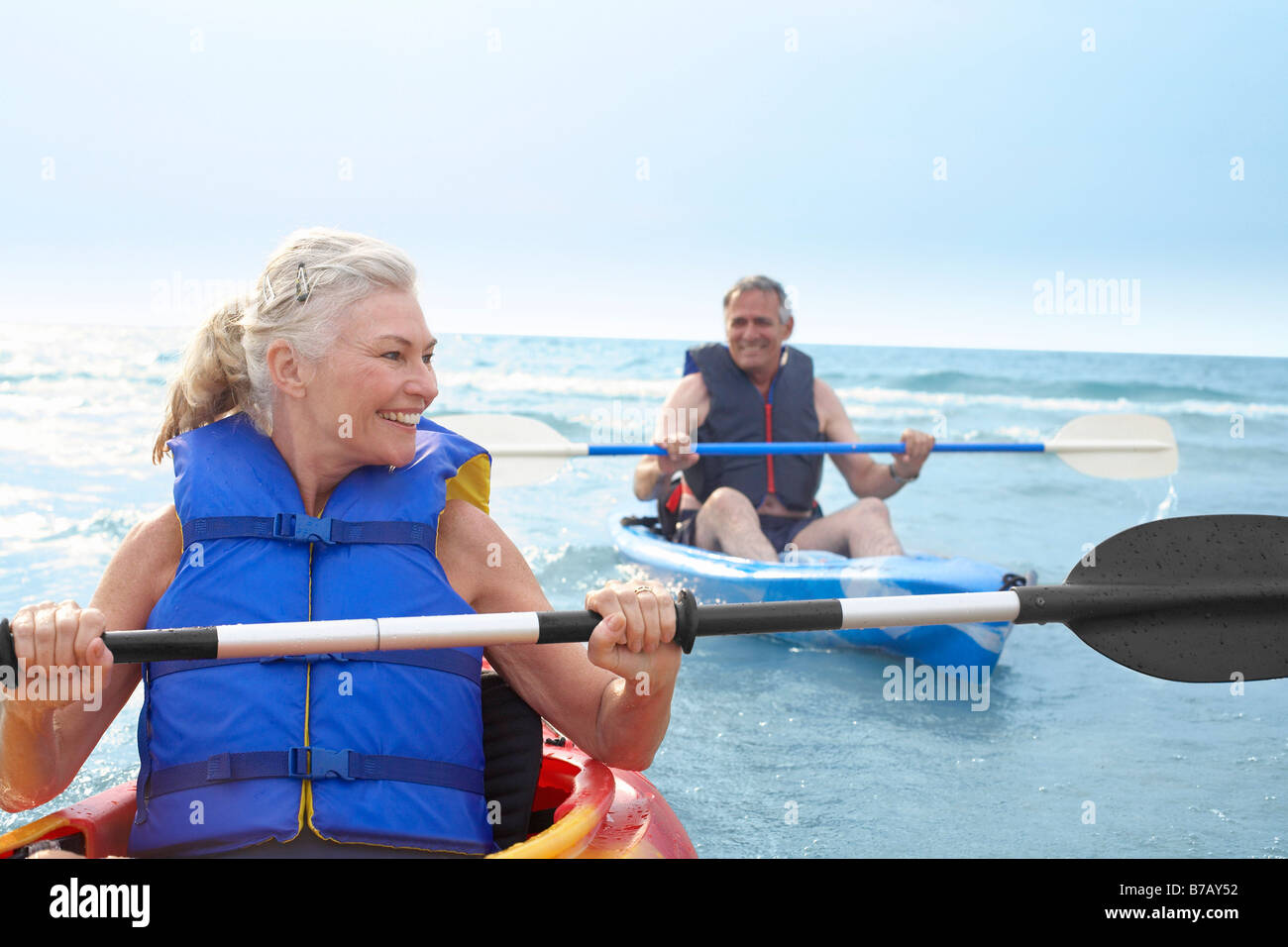 Old men kayaking hi-res stock photography and images - Alamy