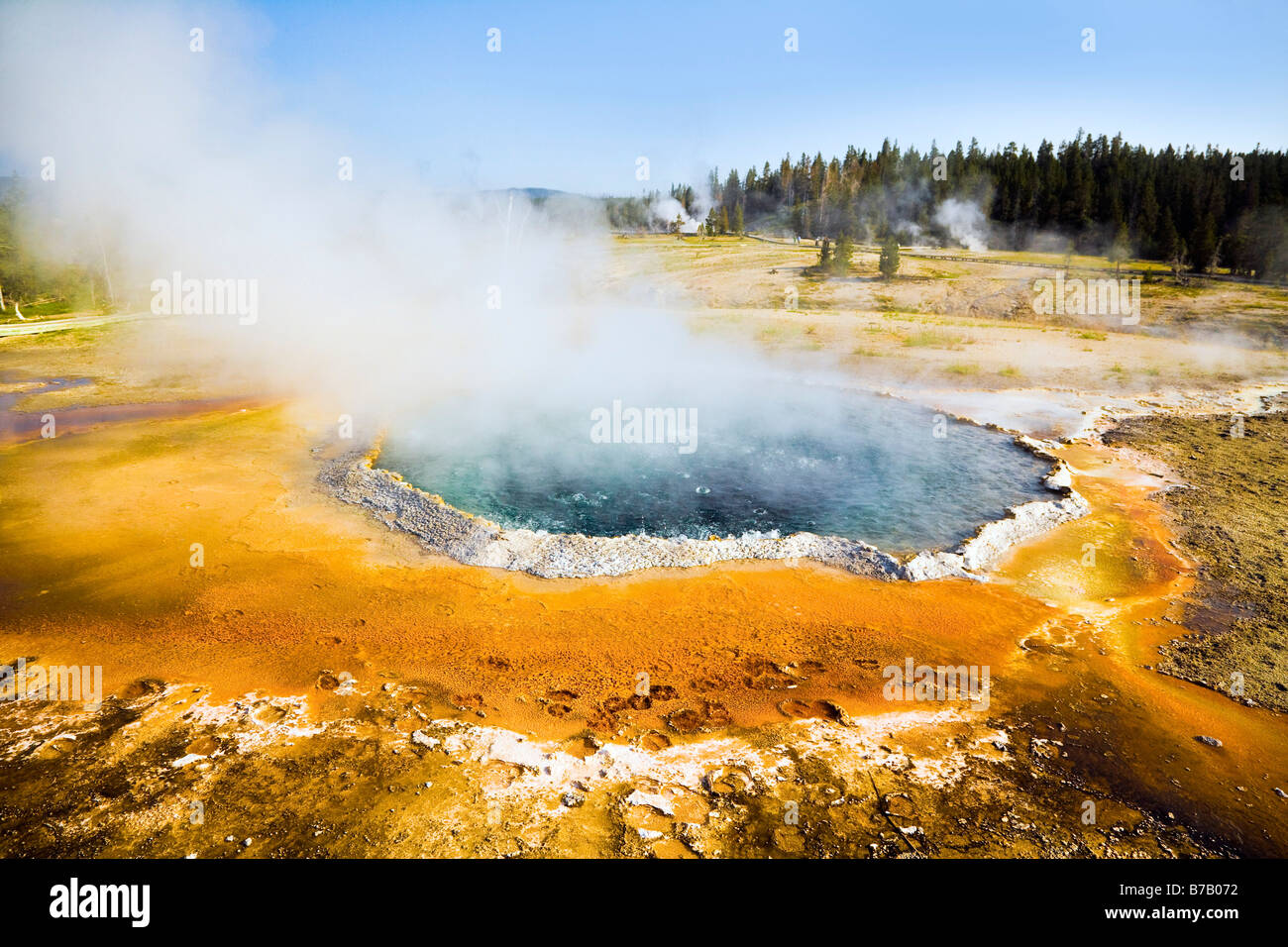 Yellowstone hot spring hi-res stock photography and images - Alamy