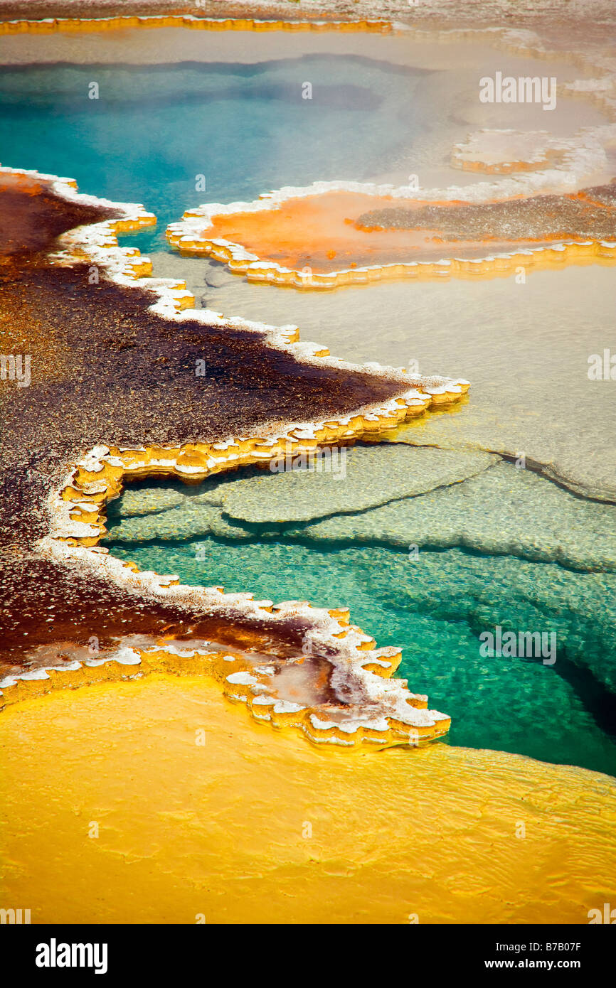 Yellowstone national park hot springs hi-res stock photography and ...