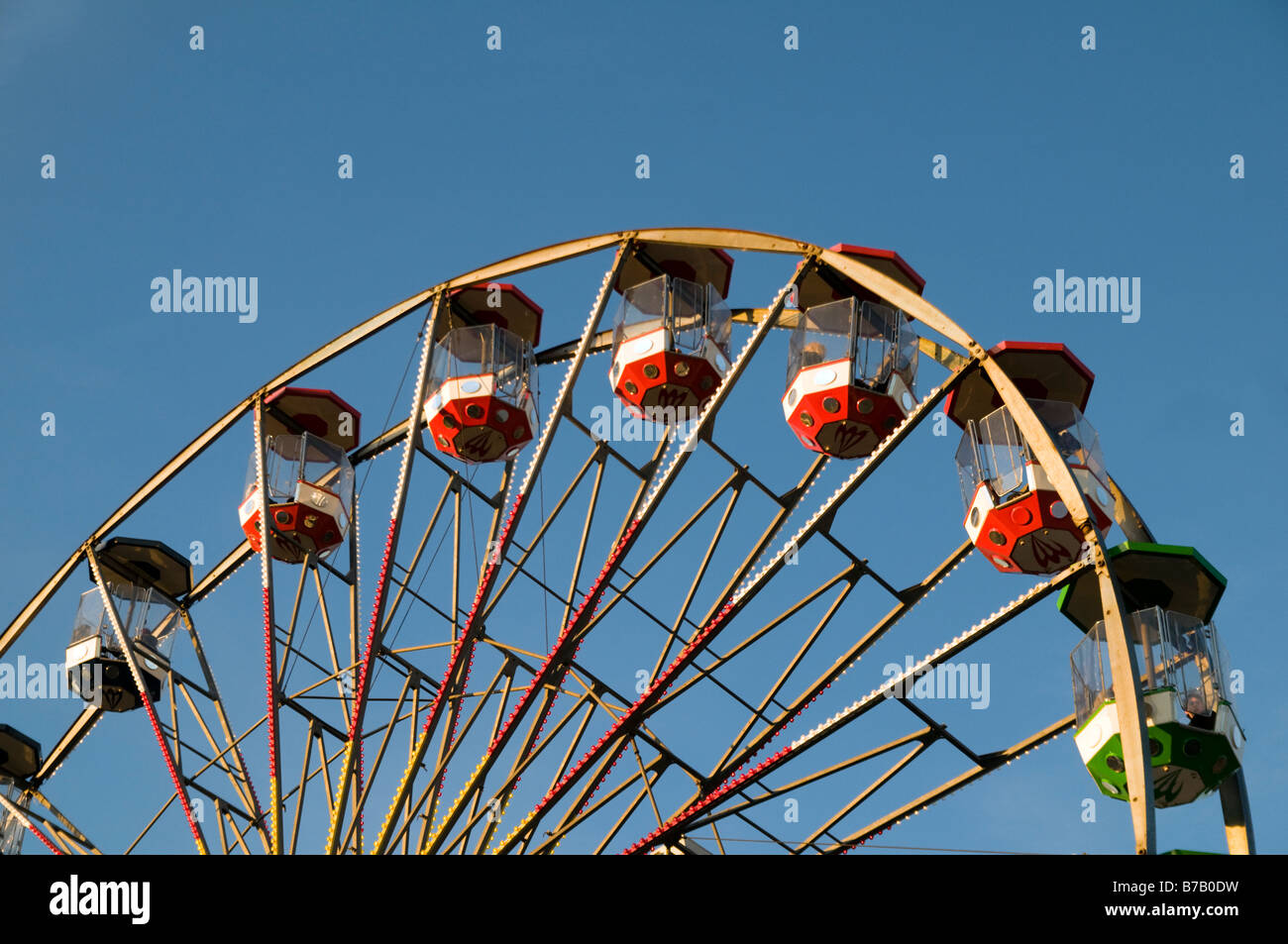 Old fashioned fairground ride "Big Wheel" Lincoln Stock Photo - Alamy