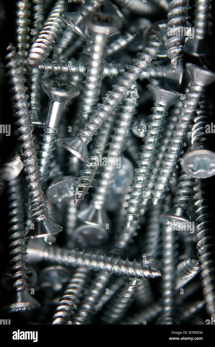 Silver screws hi-res stock photography and images - Alamy