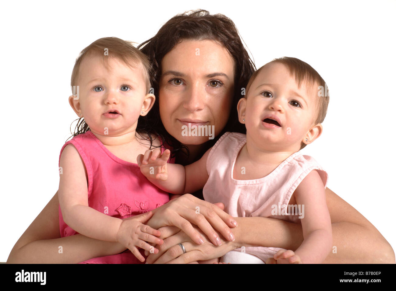 Mother and child mather and twins Stock Photo - Alamy