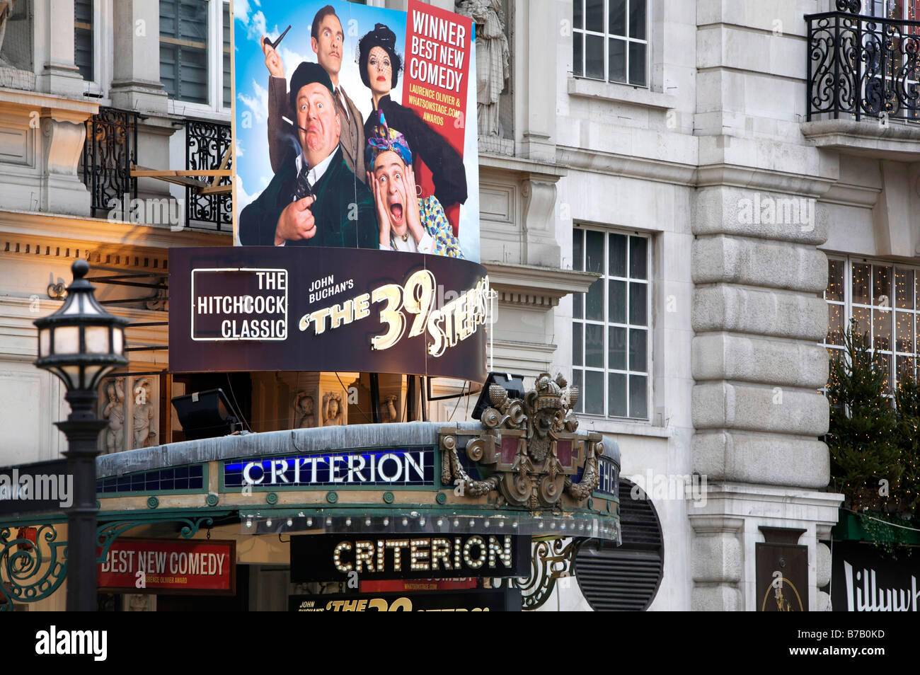 Criterion London theatre showing Hitchcock classic The 39 steps ...