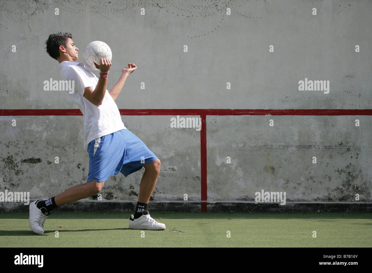 “sixth former playing football” Stock Photo - Alamy