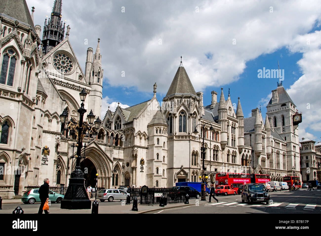 London The Royal Courts of Justice the Law courts Strand Fleet Street ...
