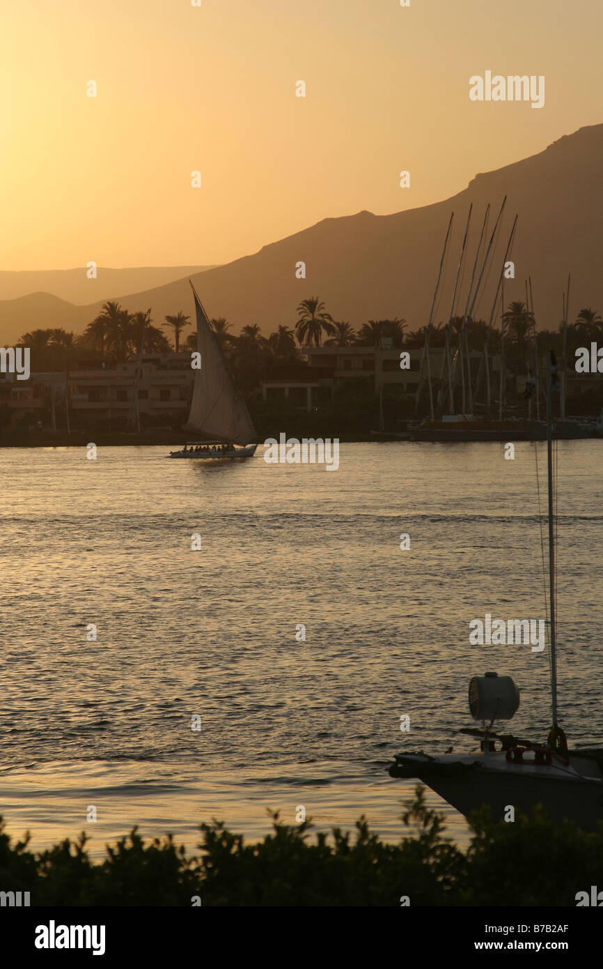 nile river, luxor, Egypt Stock Photo - Alamy
