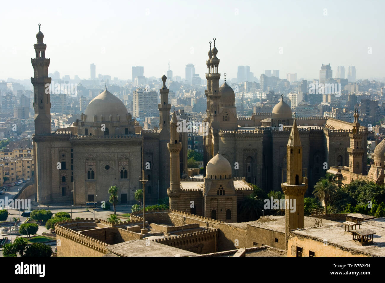Ar Rifai Mosque and Sultan Hassan Mosque in Cairo Egypt Stock Photo - Alamy