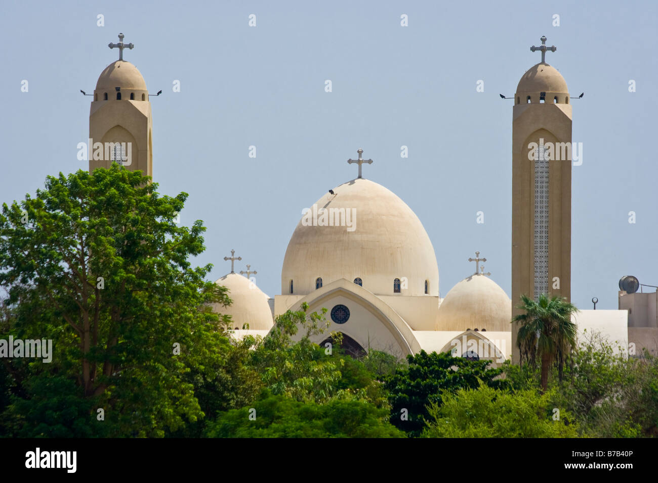 St George Coptic Church in Aswan Egypt Stock Photo - Alamy