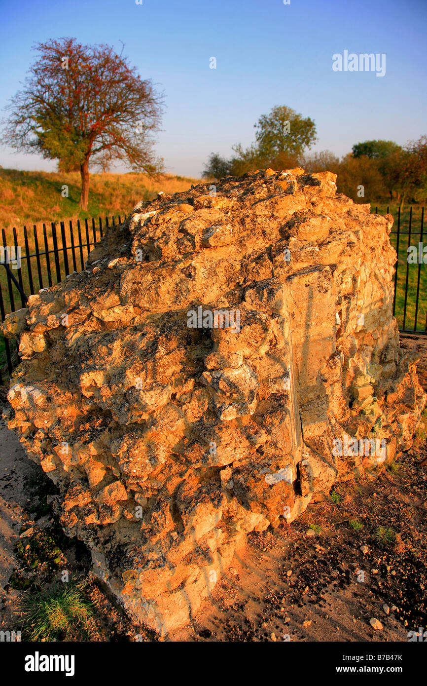 The ruined remains of Fotheringhay Castle Fotheringhay village ...