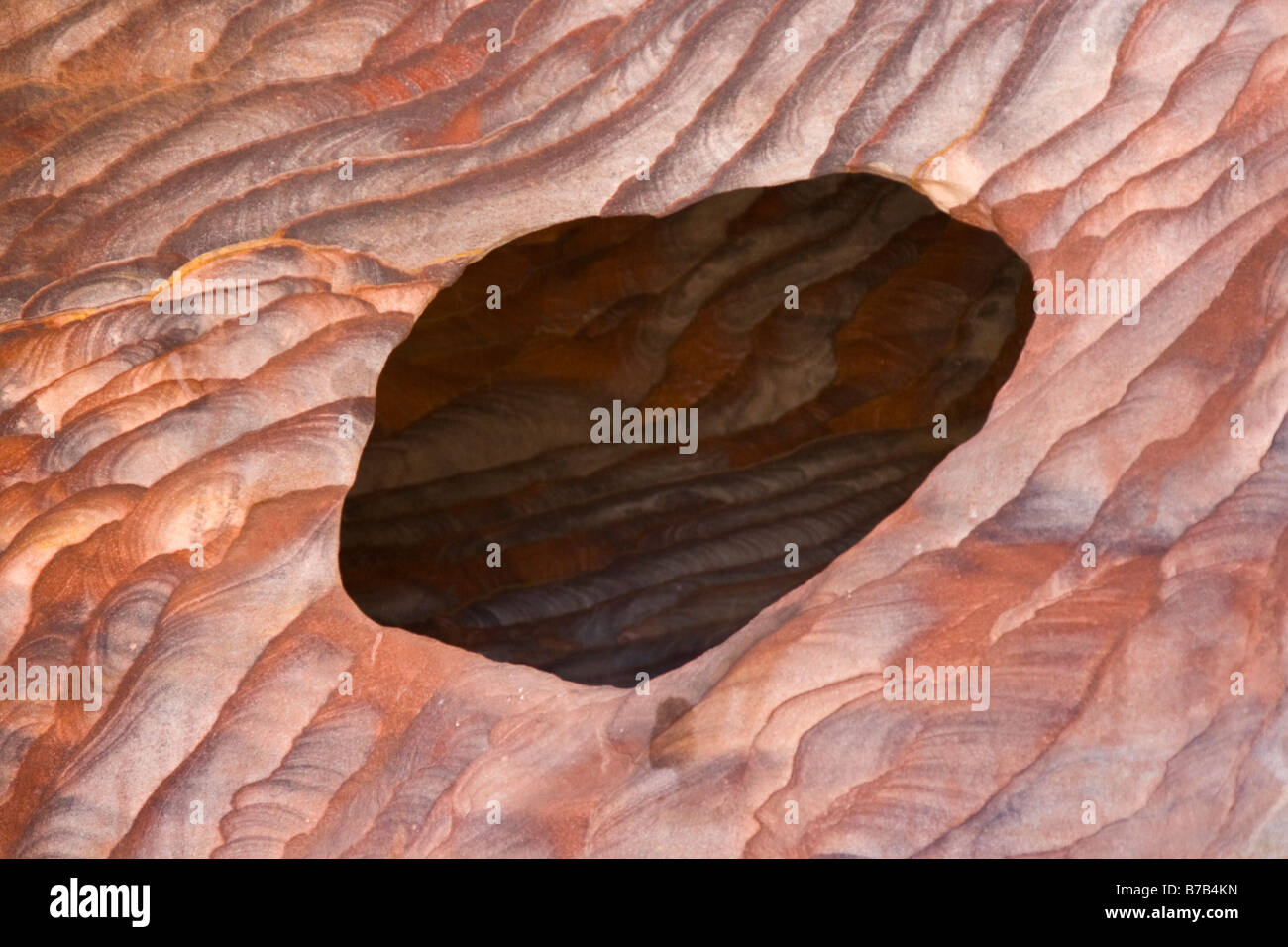 Natural Rock Color and Formation at the Ruins of Petra in Jordan Stock ...