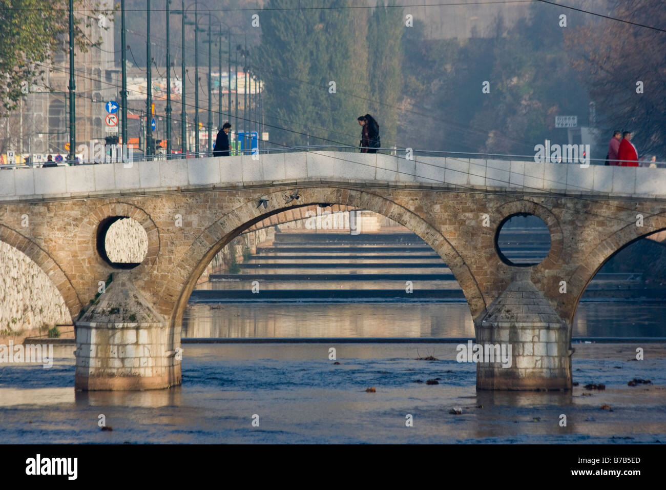 The Latin Bridge in Sarajevo Bosnia Stock Photo - Alamy