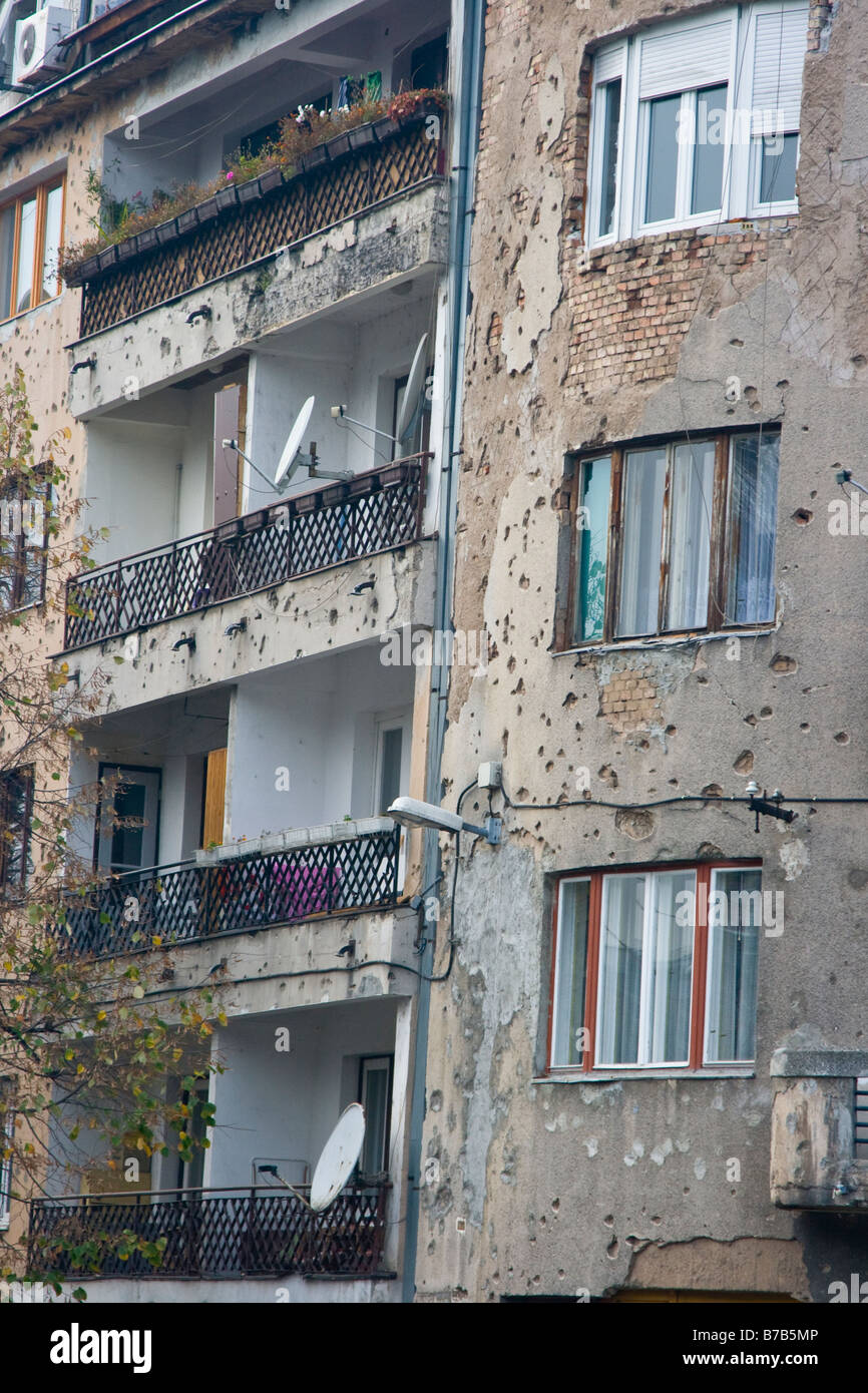 Buildings Damaged During the Siege in Sarajevo Bosnia Stock Photo - Alamy