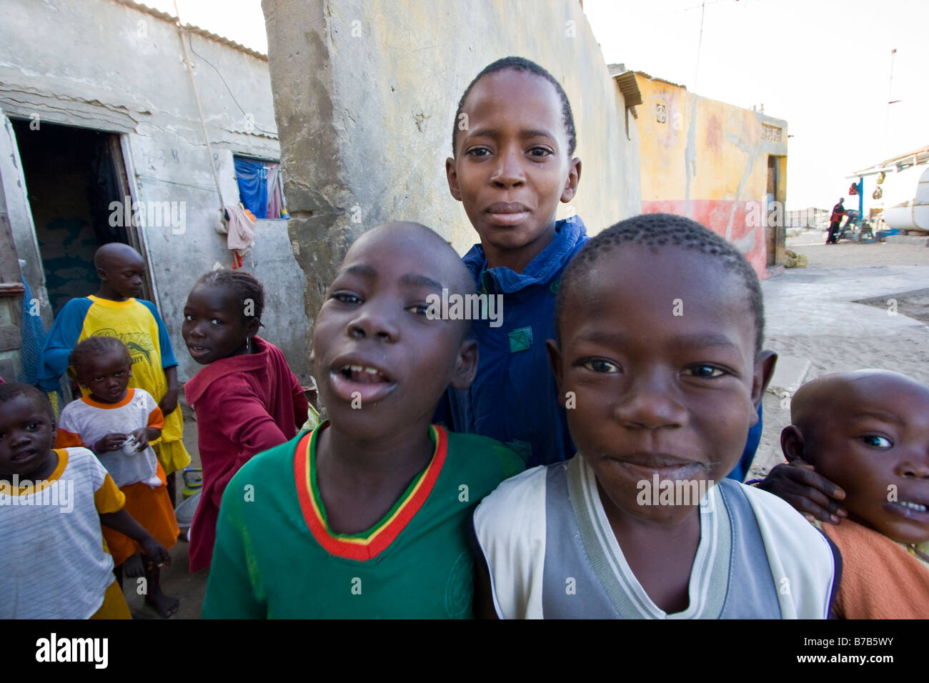 Children in St Louis in Senegal West Africa Stock Photo - Alamy