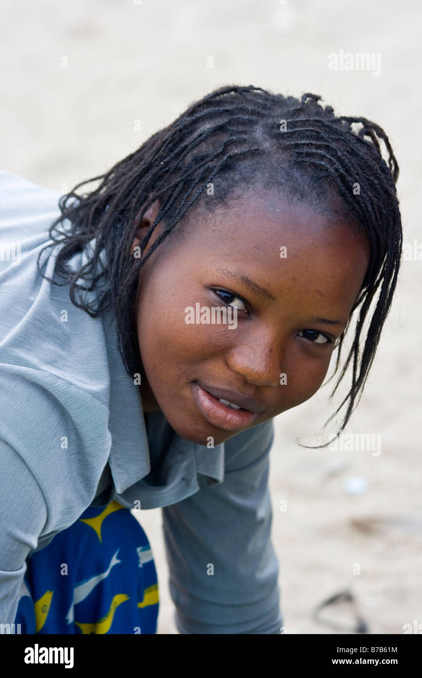 Young Senegalese Woman in St Louis in Senegal West Africa Stock Photo ...