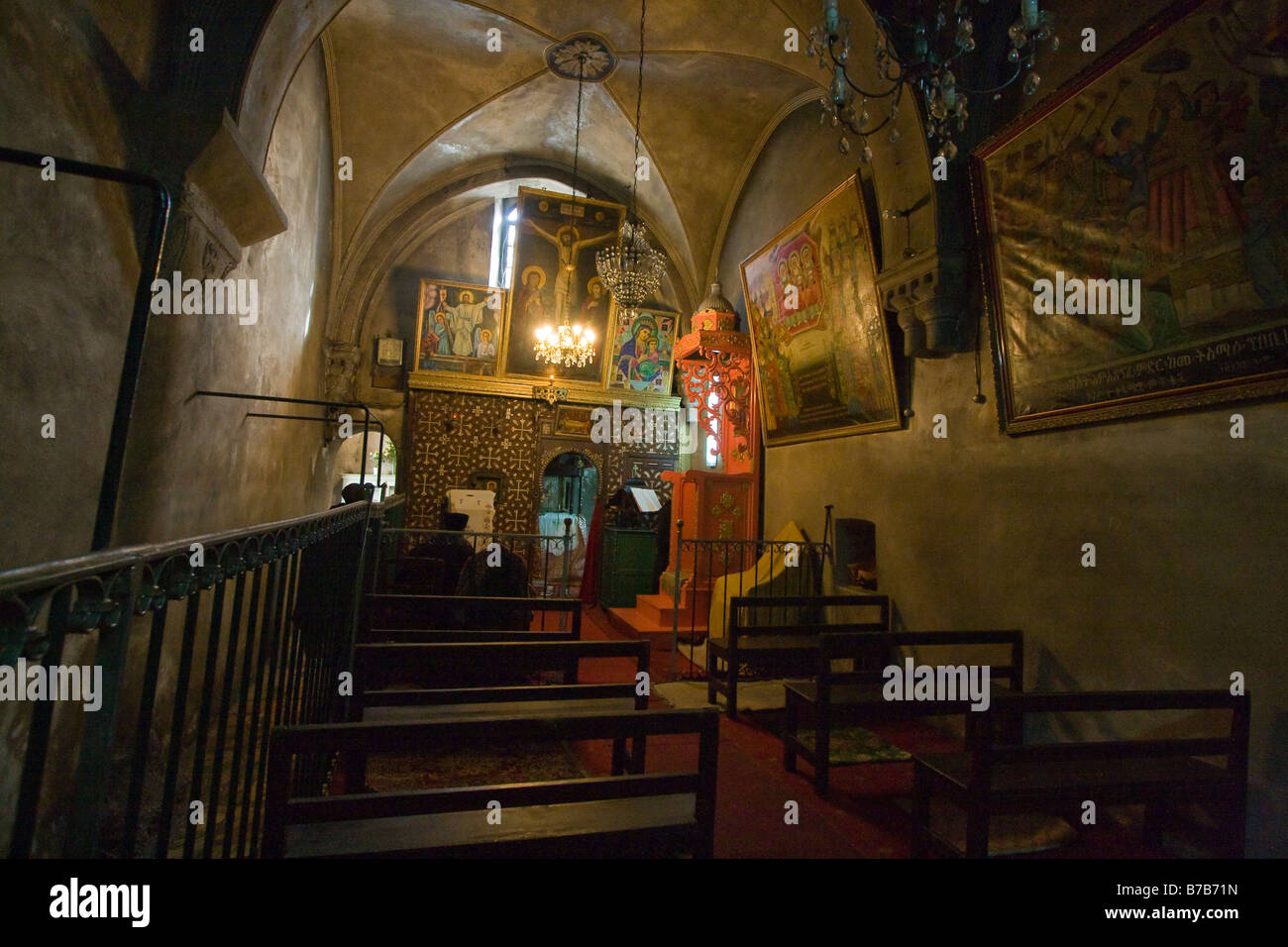 Ethiopian Orthodox Chapel Inside the Church of the Holy Sepulchre in ...
