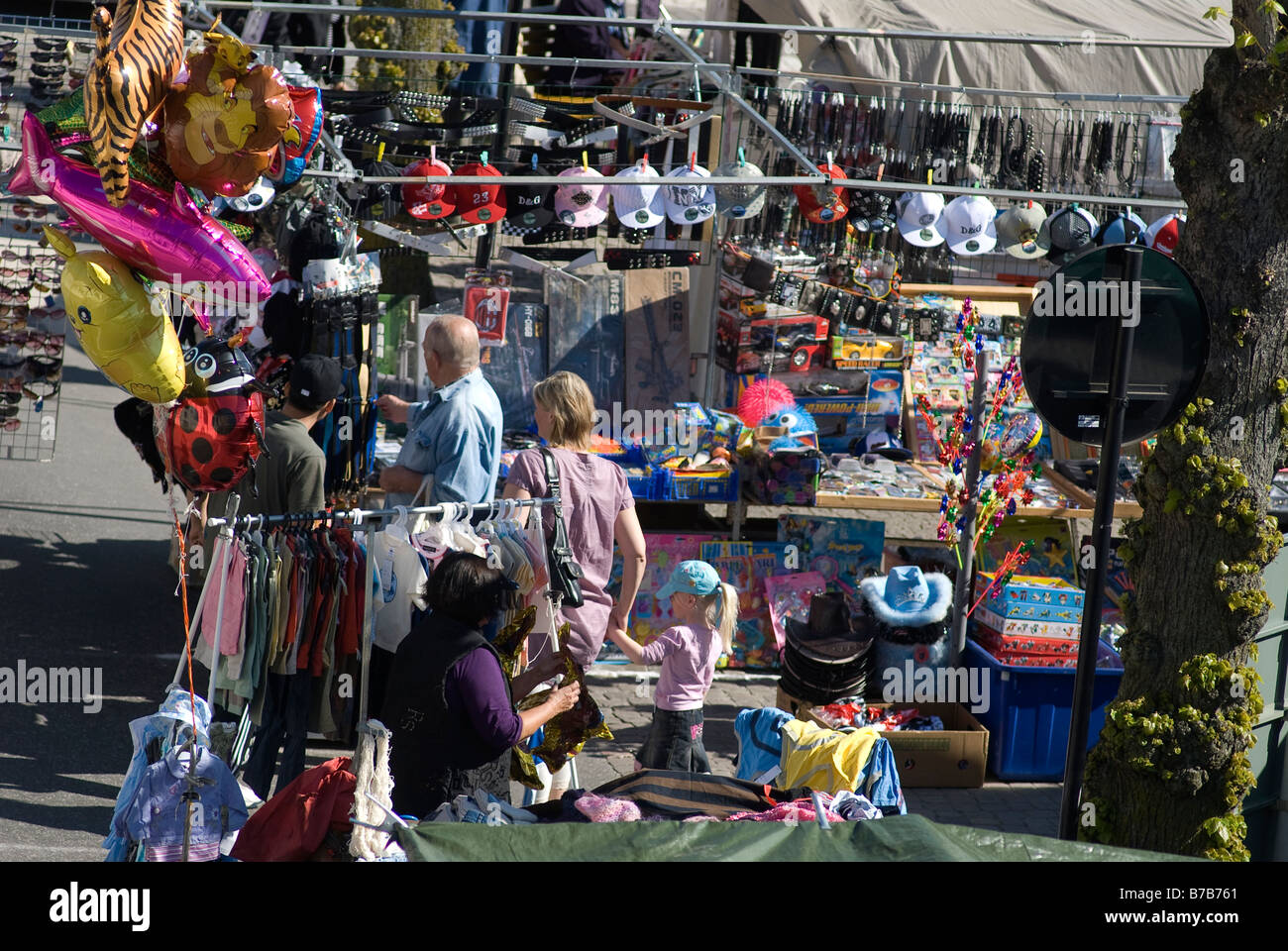 Street Market, Kungsbacka, Sweden Stock Photo - Alamy