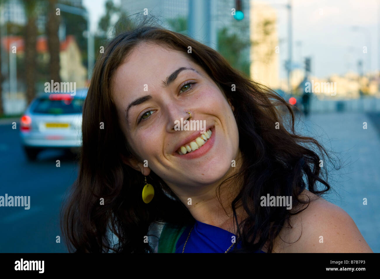 Modern Young Israeli Woman in Tel Aviv Israel Stock Photo - Alamy