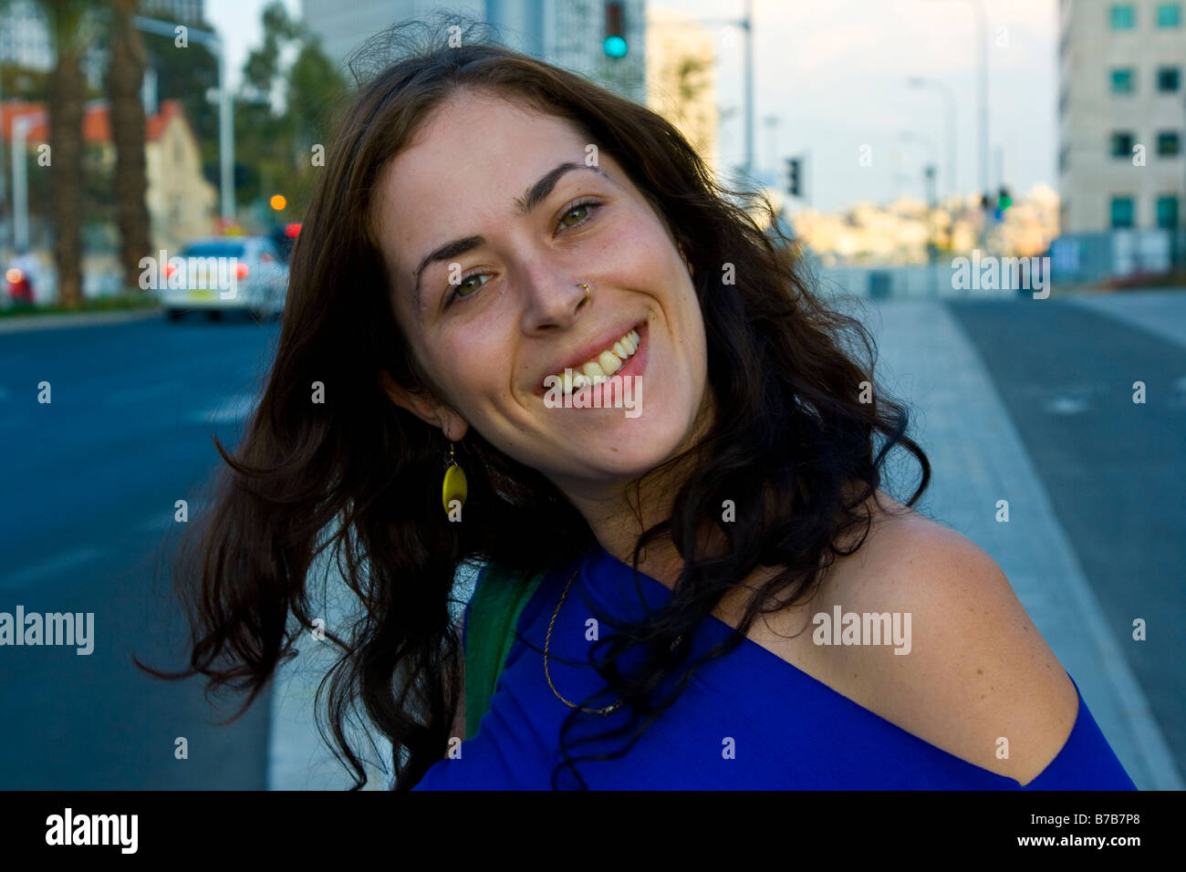 Modern Young Israeli Woman in Tel Aviv Israel Stock Photo - Alamy
