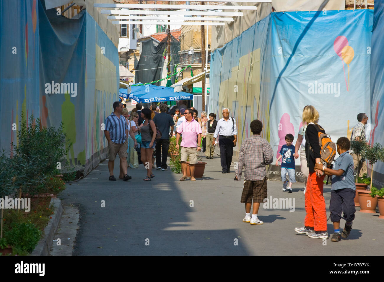 Newly Opened Ledra Street Border Crossing on the Green Line in Nicosia ...