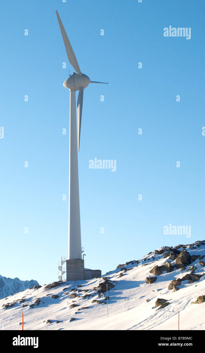 Andermatt Switzerland wind turbine Stock Photo - Alamy